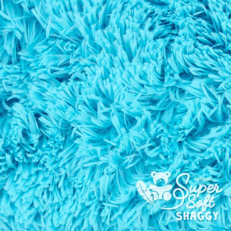 Turquoise faux fur fabric ⋆ SuperSoft SHAGGY ⋆ kullaloo CA Inc.