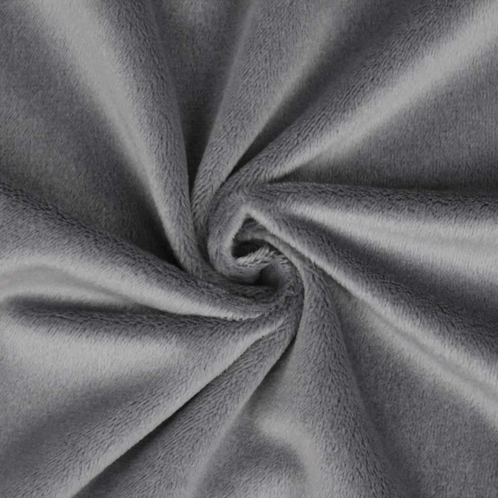 Ash gray minky fabric ⋆ SuperSoft SHORTY ⋆ kullaloo CA Inc.