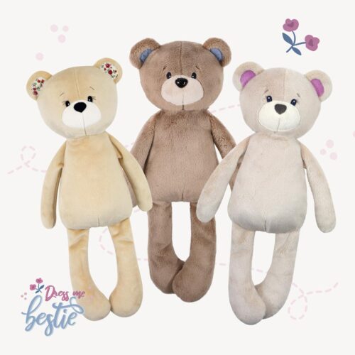 Teddy sewing pattern "BETSY BEAR" ⋆ Dress Me Bestie ⋆ kullaloo CA Inc.