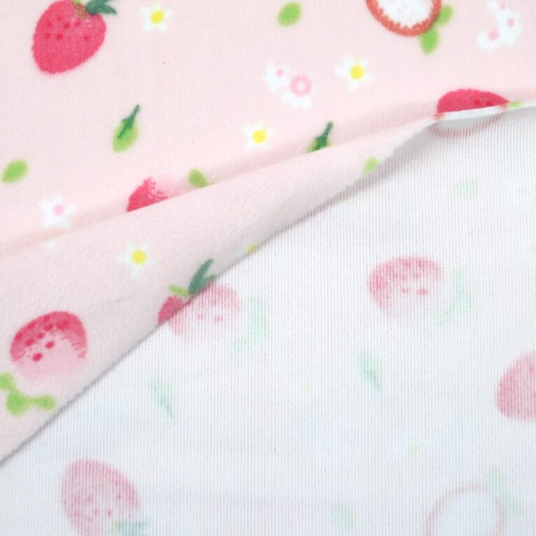 Bundle with STRAWBERRY patterned mochi minky fabric + solids ⋆ kullaloo ...