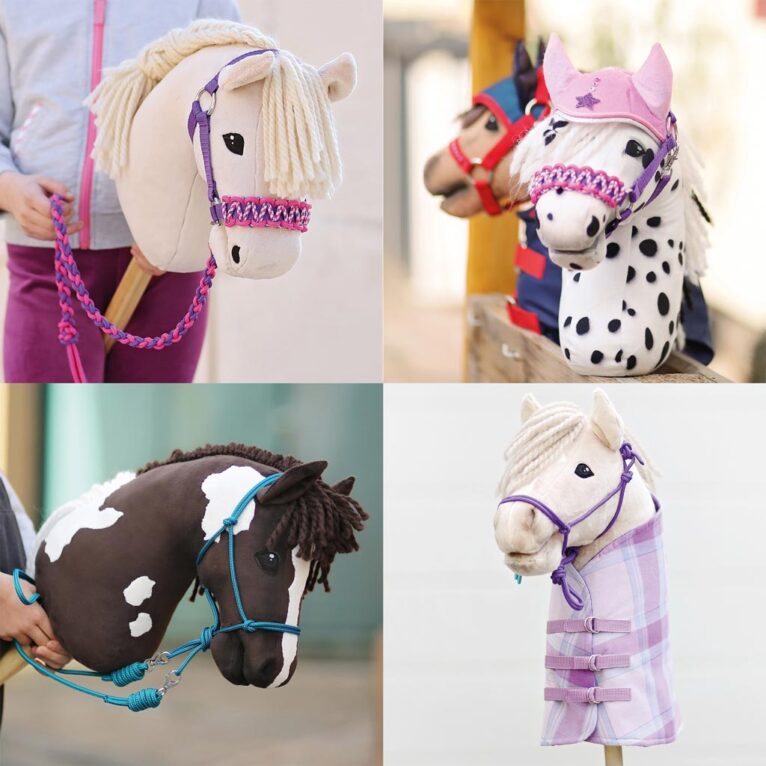 Printed Hobby Horse sewing pattern with ear bonnet, halter, blanket ⋆ ...